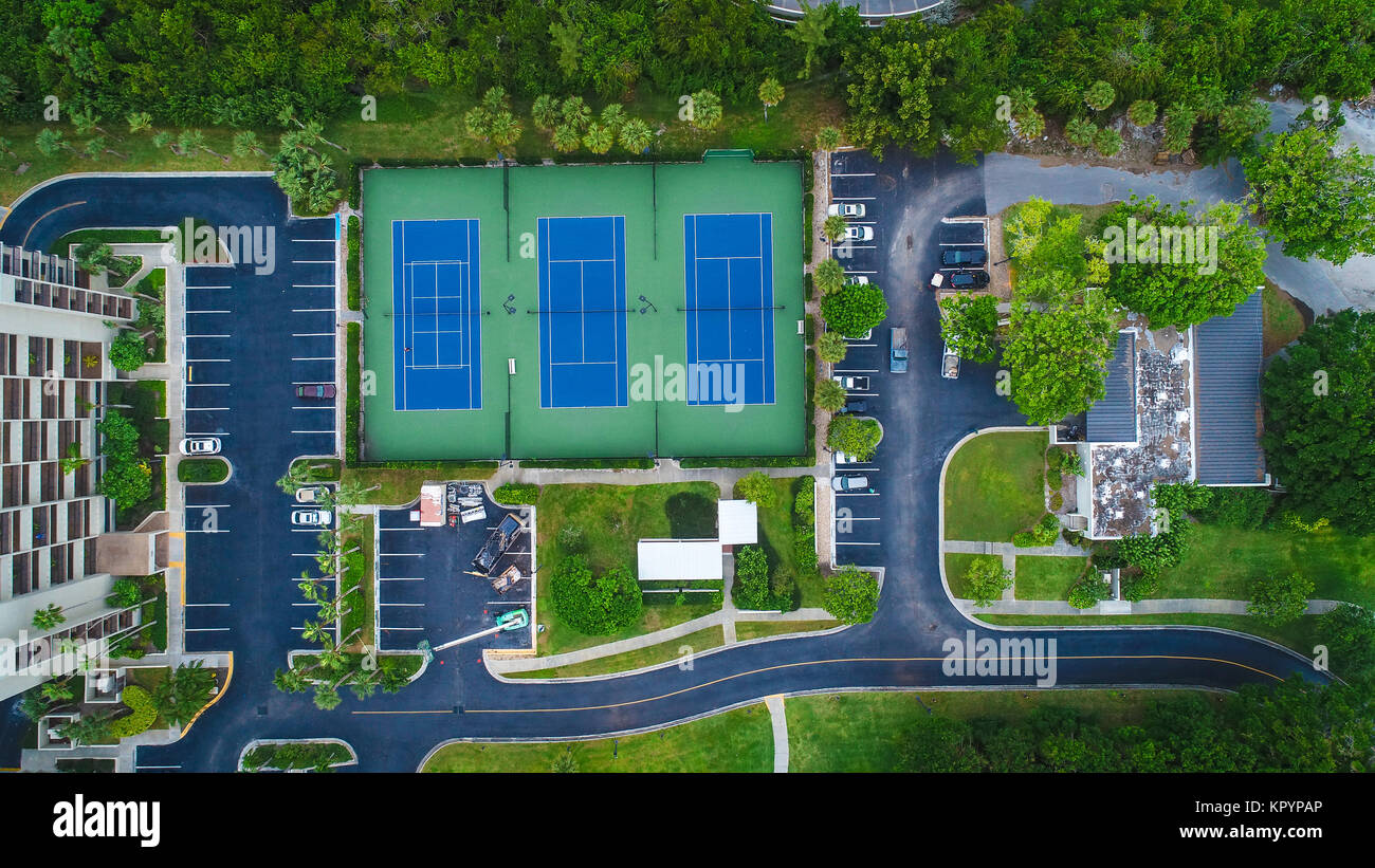 An aerial view of Longboat Key beach in Sarasota County, Florida Stock ...