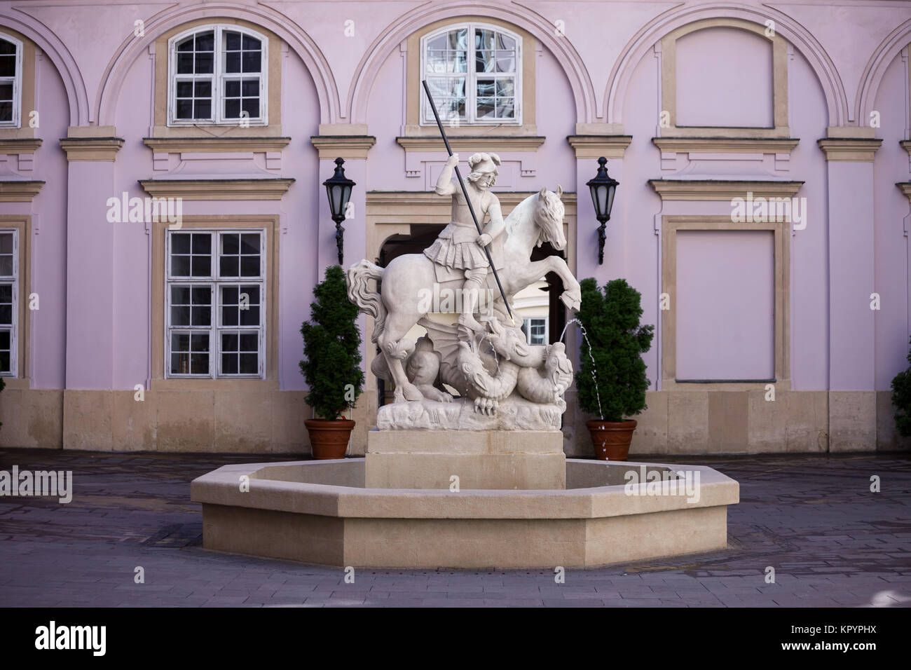 Slovakia, Bratislava, Old Town, Primatial Palace, Fountain Of Saint ...