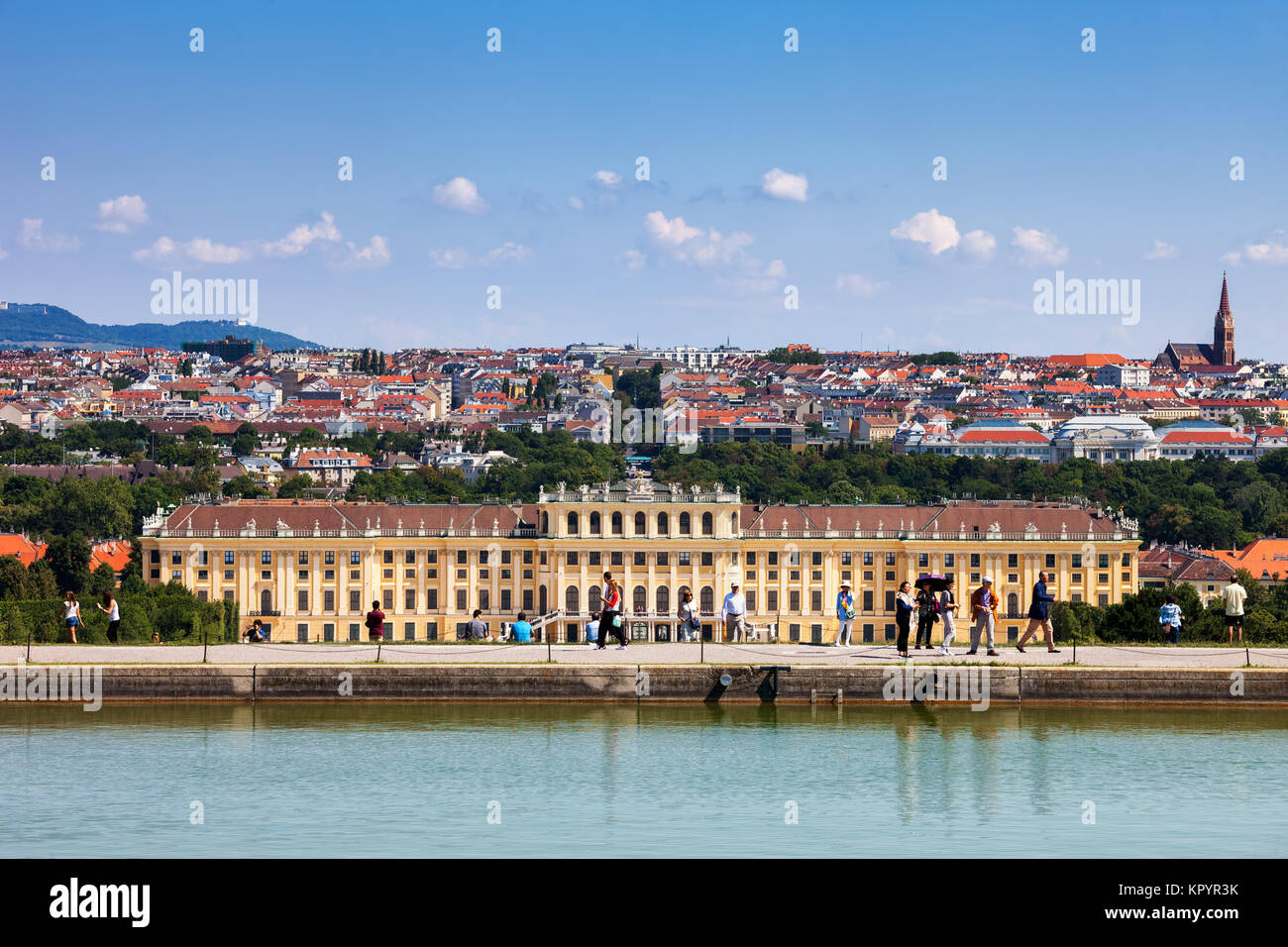 Schonbrunn Palace, imperial summer residence Baroque style architecture ...