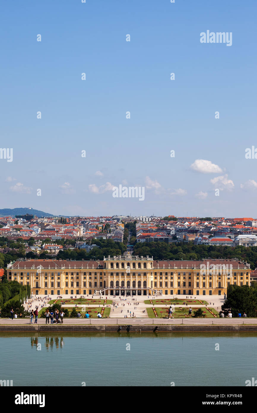 Schonbrunn Palace, imperial summer residence Baroque style architecture ...