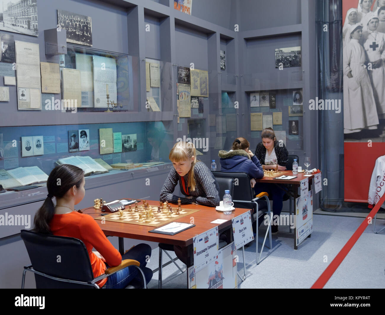 Super-final matches of 67th Women's Russian Chess Championship Stock ...