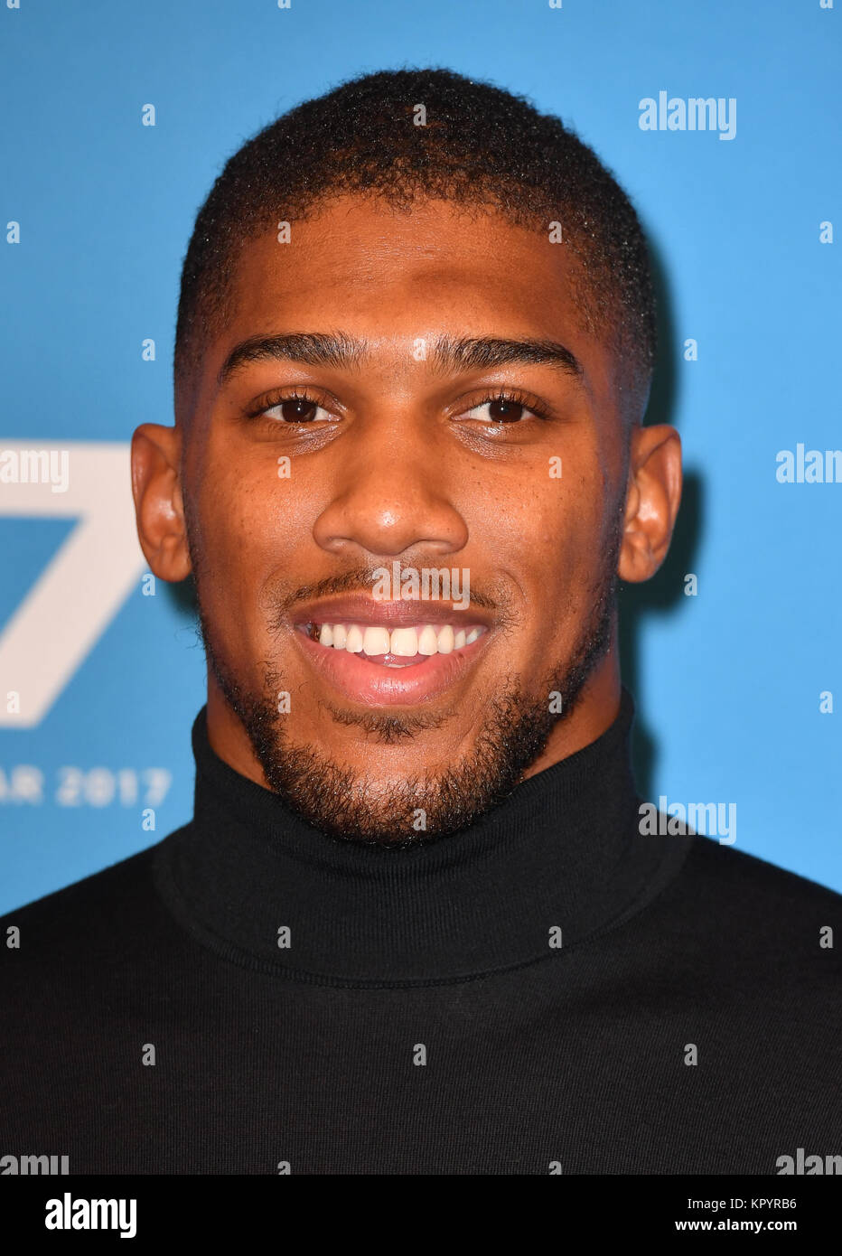 Anthony Joshua during the red carpet arrivals for BBC Sports ...