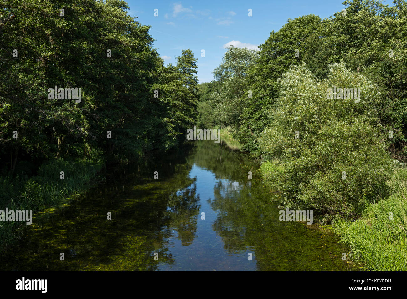 Suså river at Herlufsholm, Næstved, Zealand, Denmark Stock Photo - Alamy