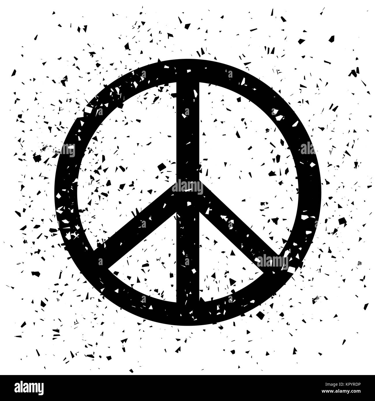 Typography Design of Print with Pacifist Sign Stock Vector Image & Art ...