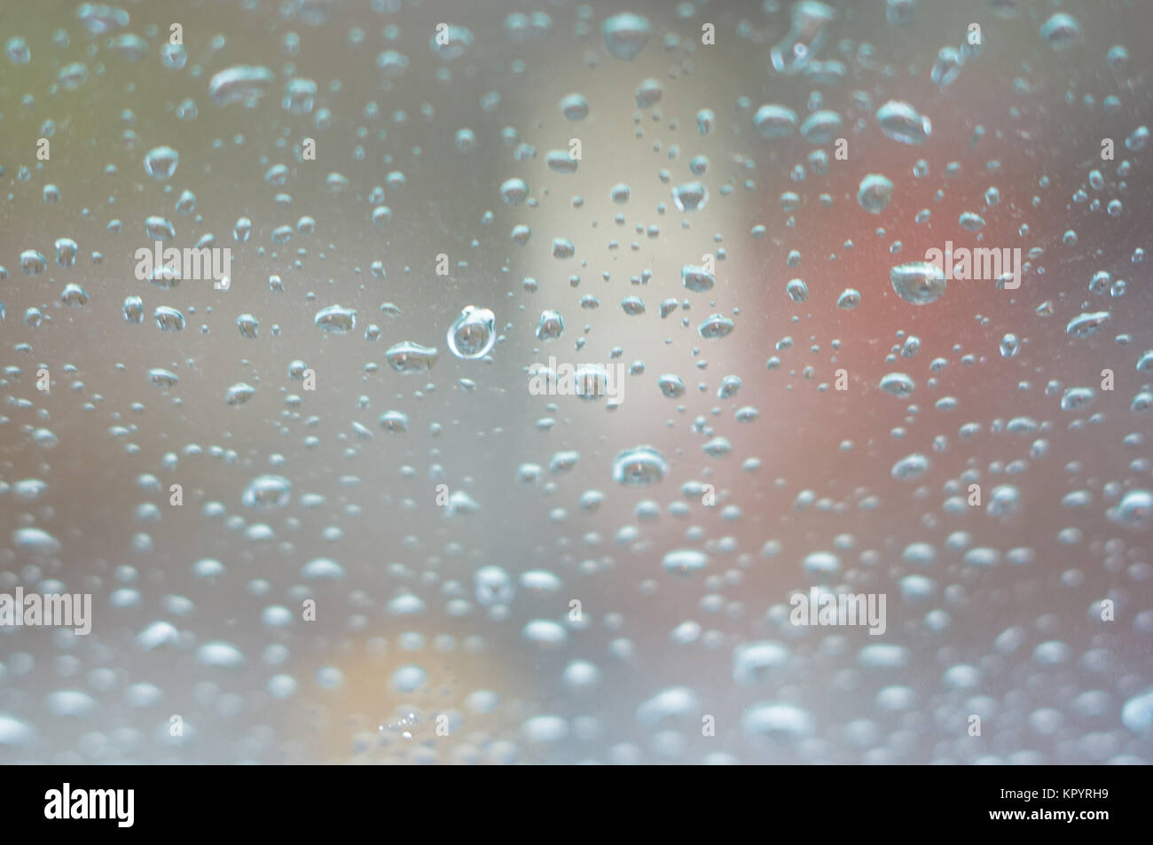 raindrops on the window glass, close up Stock Photo - Alamy