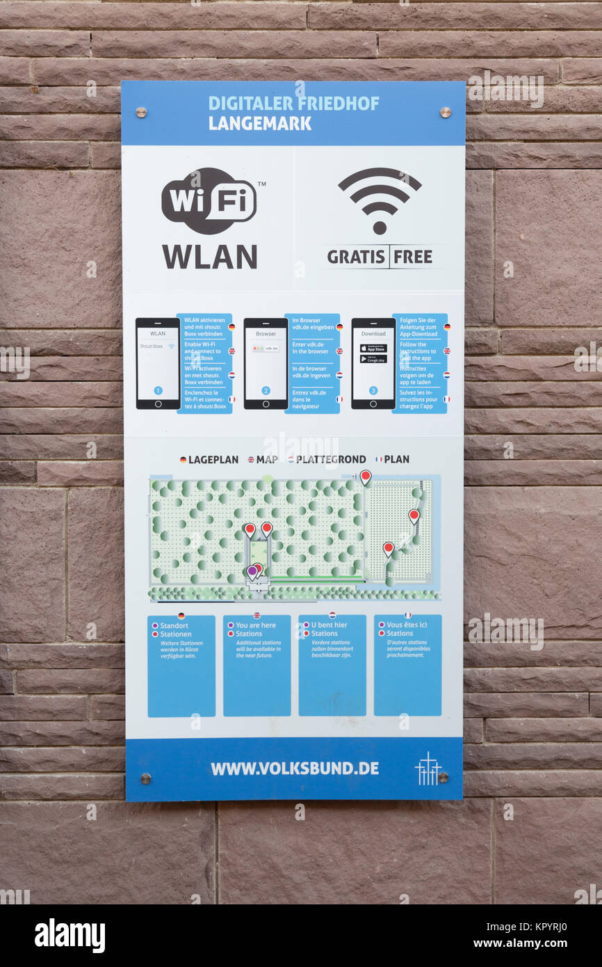 Langemark Digital Cemetery, Langmark Military Cemetery, West Flanders ...