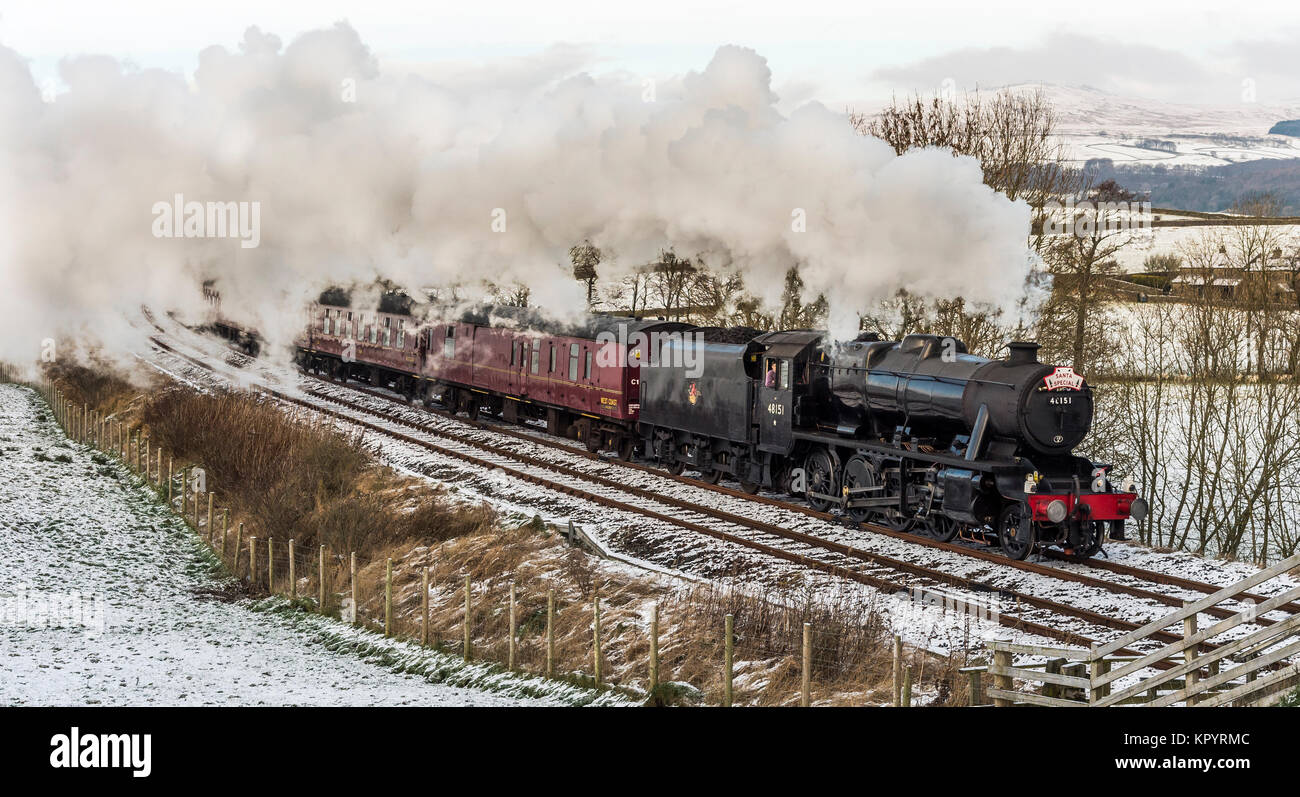 Santa Christmas Special recreational steam train being pulled by LMS ...