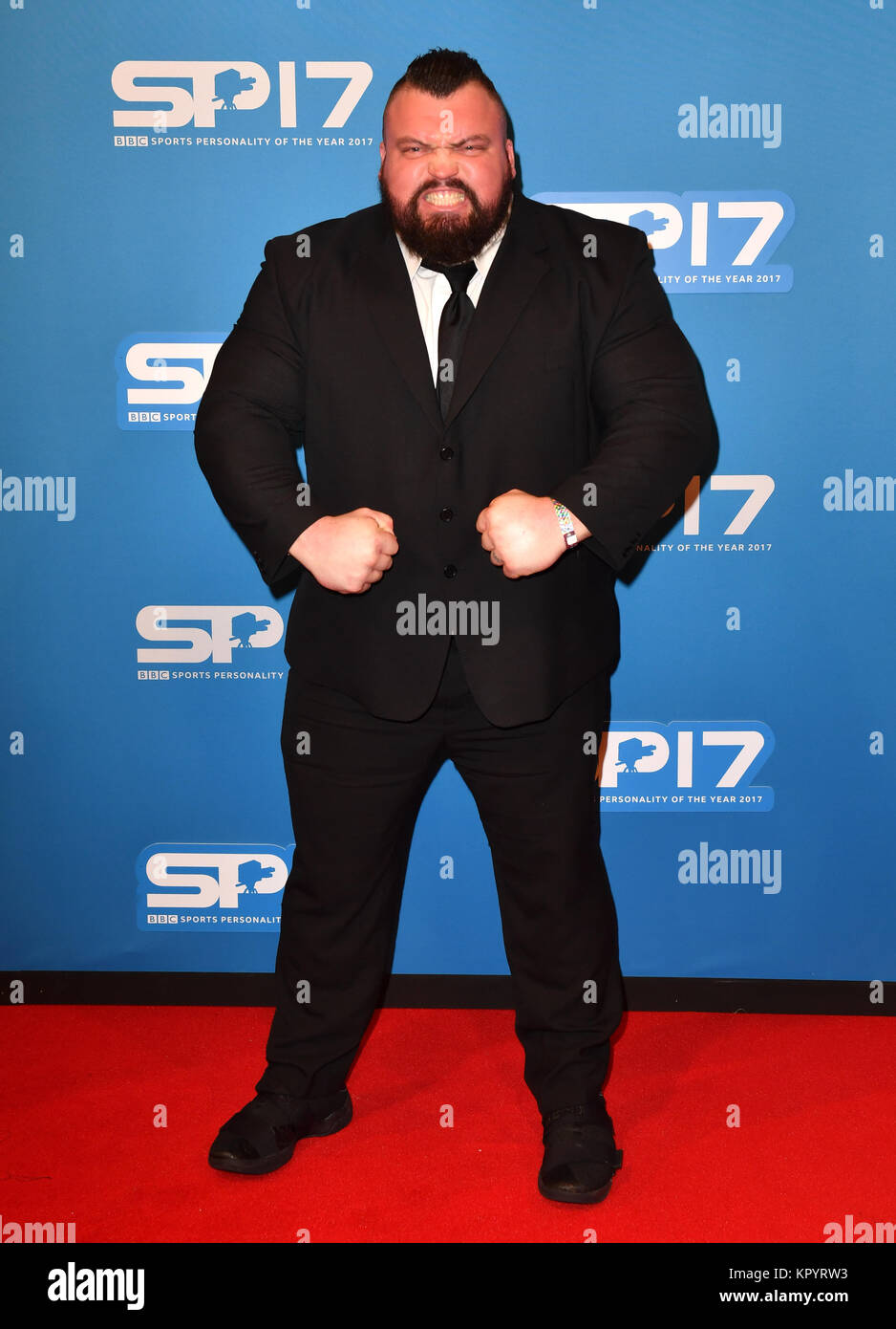 Eddie Hall during the red carpet arrivals for BBC Sports Personality of ...