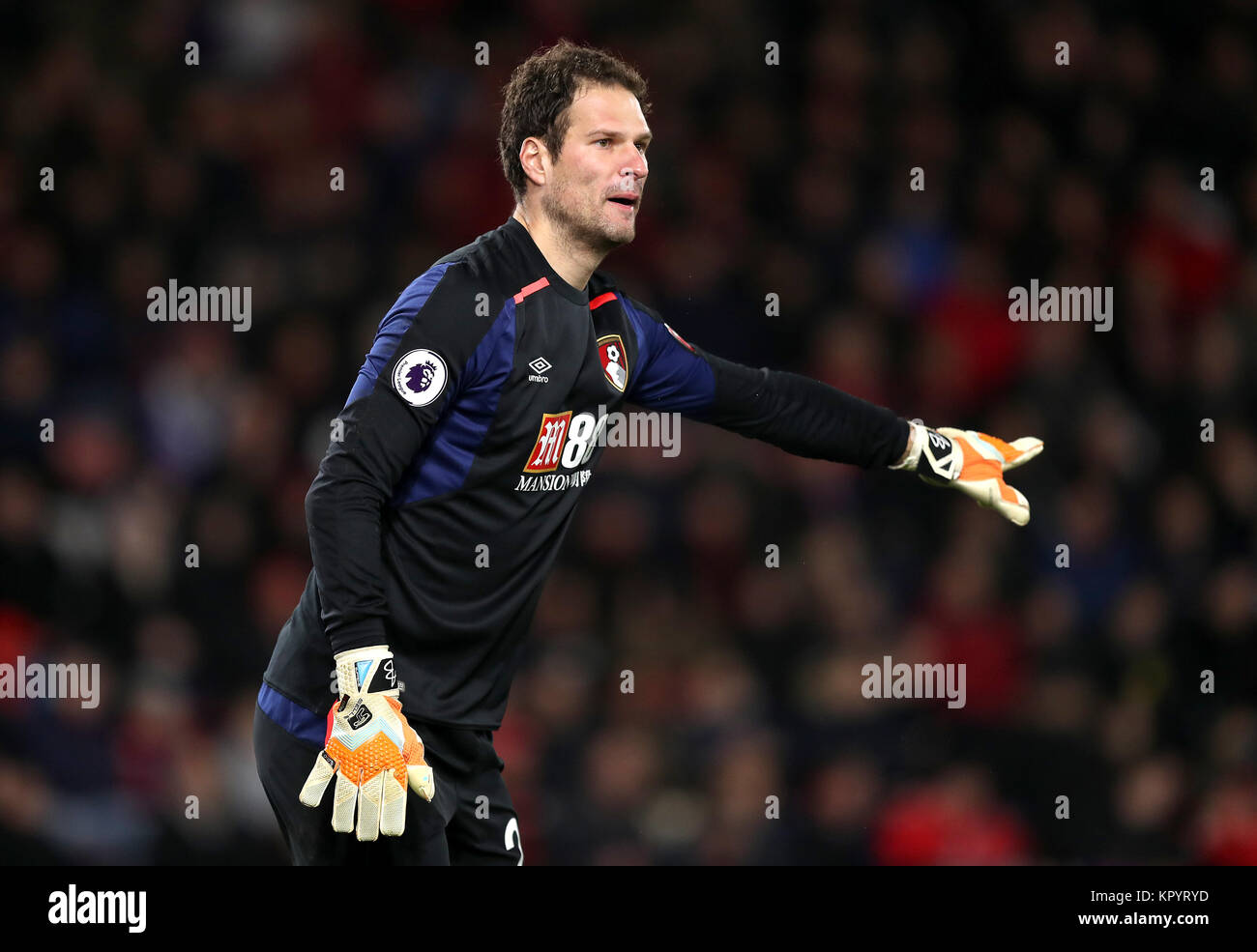 AFC Bournemouth goalkeeper Asmir Begovic during the Premier League ...