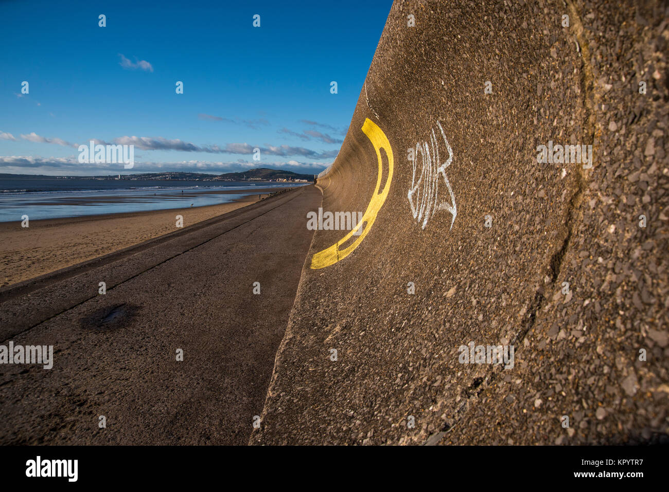 Baglan Bay and Aberavon Sands, West Glamorgan, South Wales, UK Stock ...