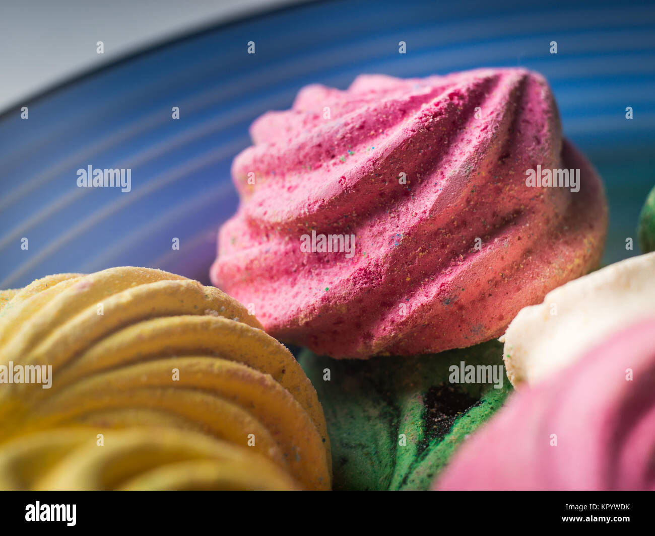 Macro shot of colorful meringue sweets. Texture Stock Photo - Alamy