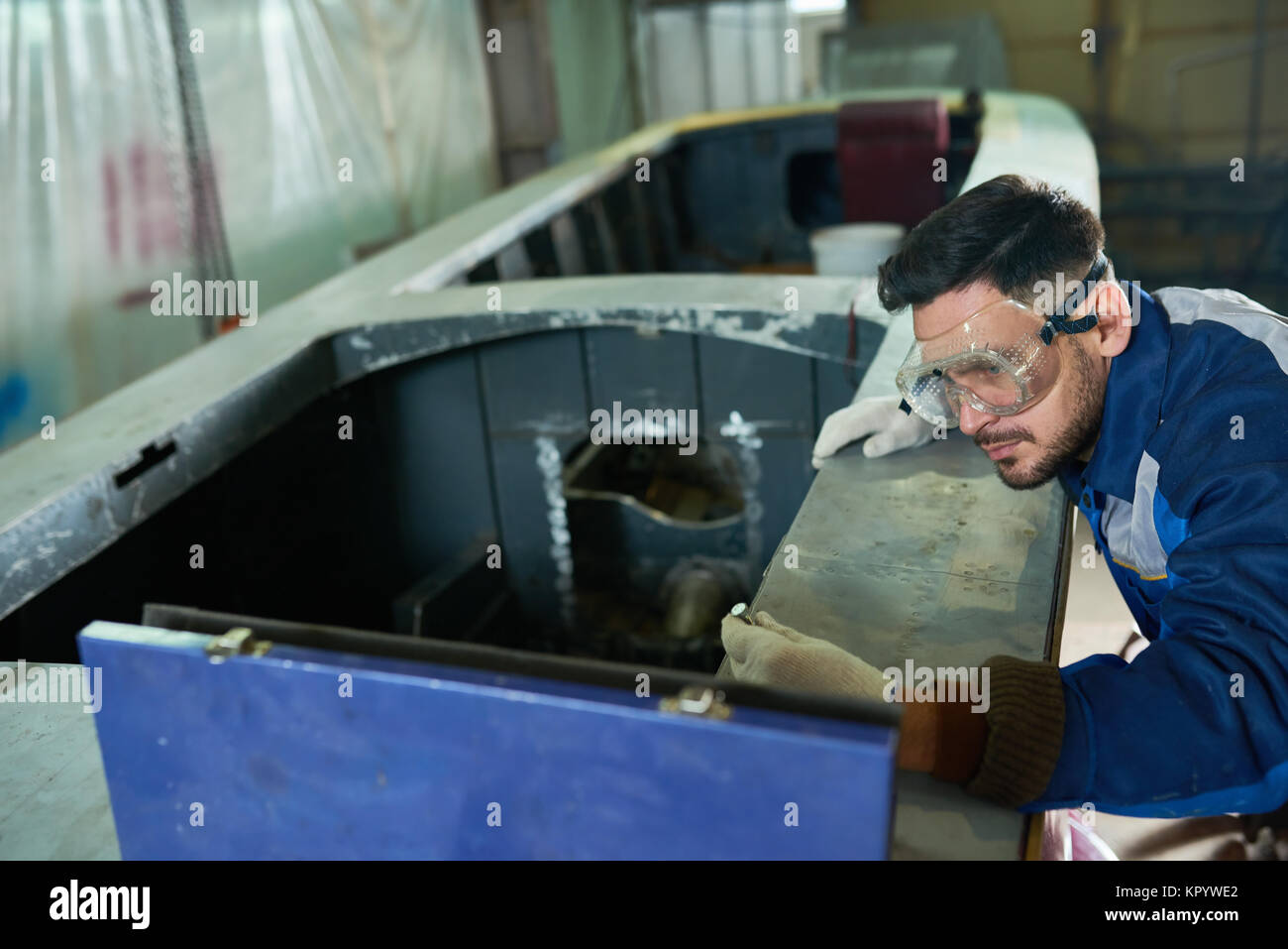 Repairing boat hi-res stock photography and images - Alamy