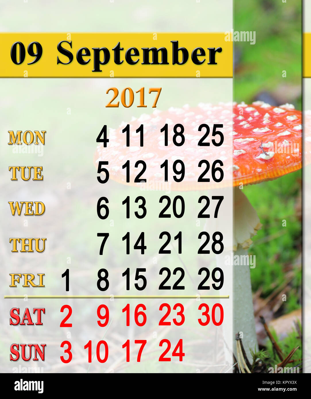 2017 Calendar September Themes 1,300+ September 2017 Calendar