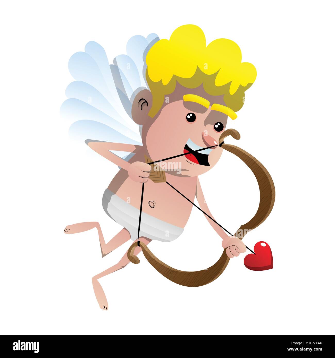 Cupid flying Stock Vector Images - Alamy