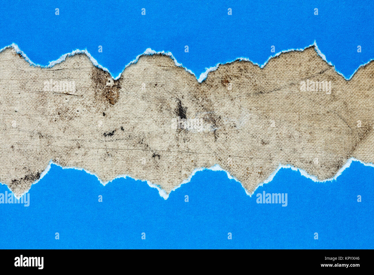 Blue torn page hi-res stock photography and images - Alamy
