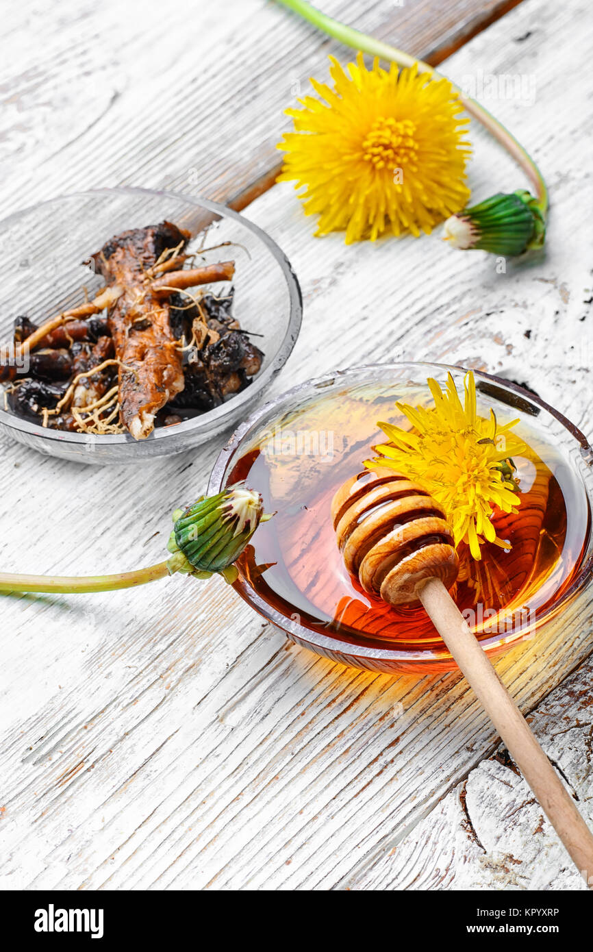 bowl of healing infusion of the flower and the root and spring of the ...