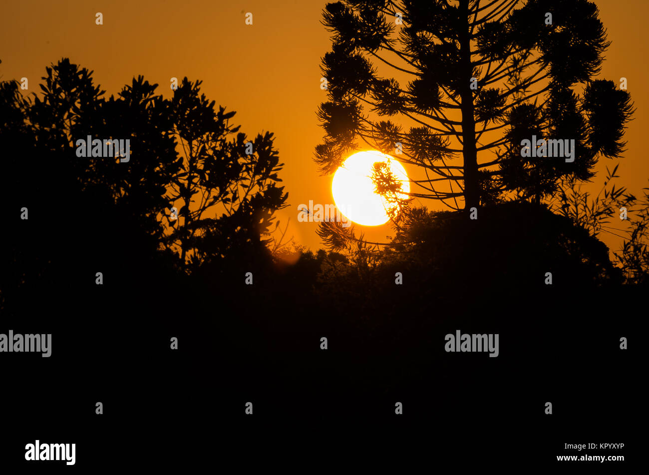 Beautiful Brazilian sunset in a Minas Gerais Stock Photo - Alamy