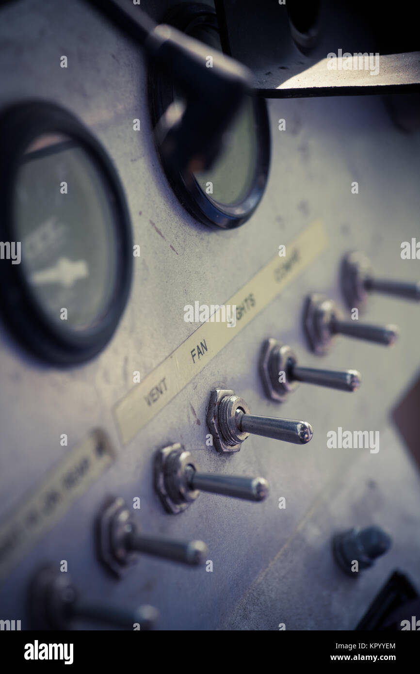 Line of switches Stock Photo - Alamy