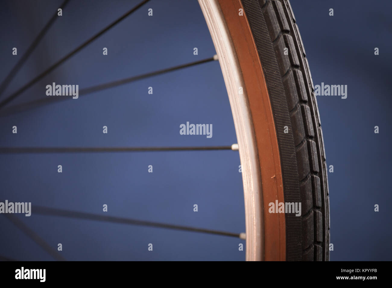 Bicycle tire detail Stock Photo - Alamy