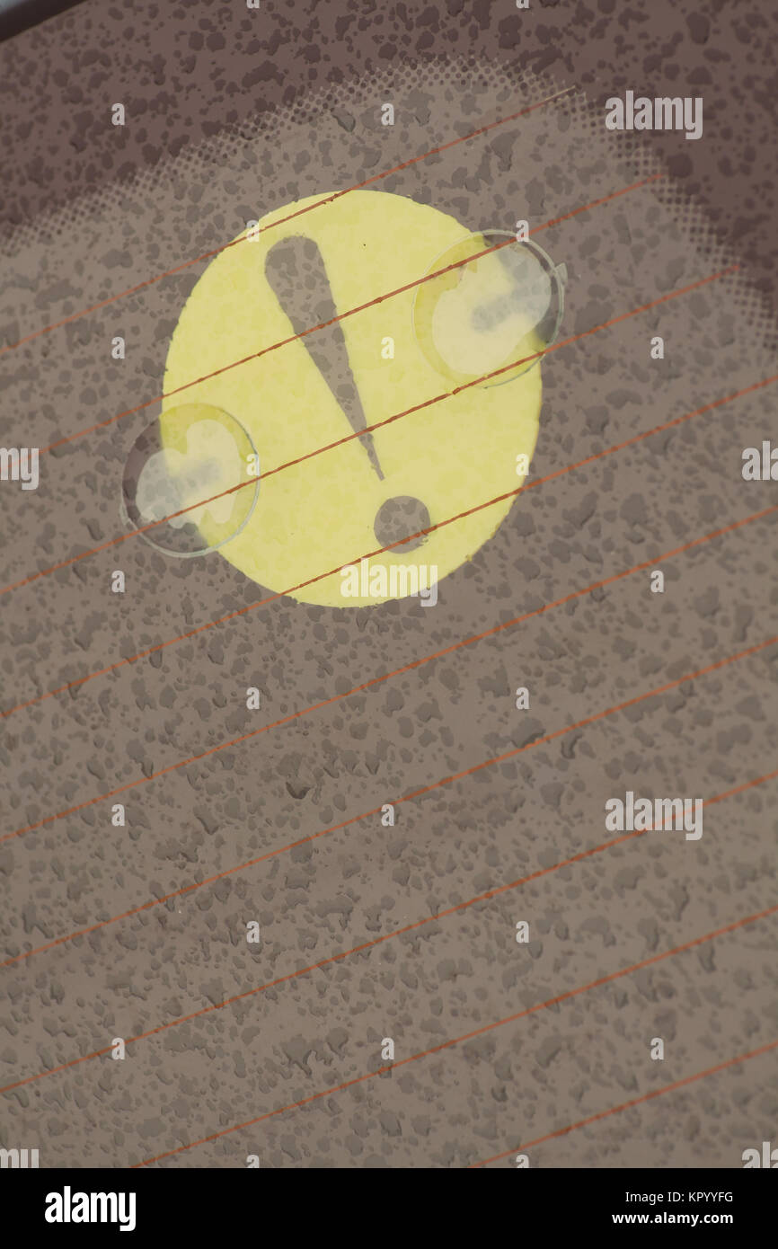 Beginner driver sign Stock Photo - Alamy