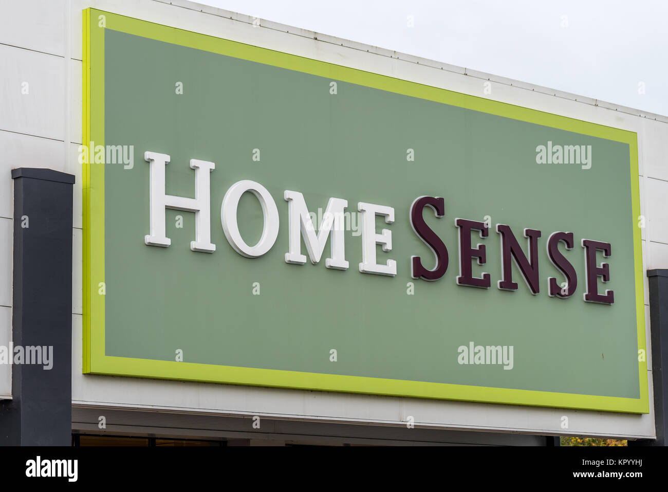Northampton, UK - Oct 26, 2017: View of a HomeSense Logo in Nene Valley ...