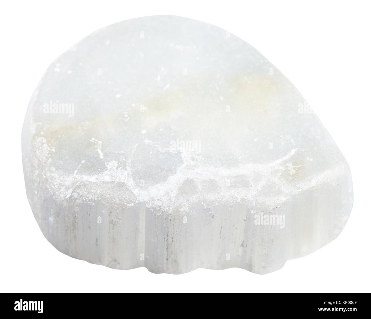 polished Ulexite (TV rock) stone isolated Stock Photo - Alamy