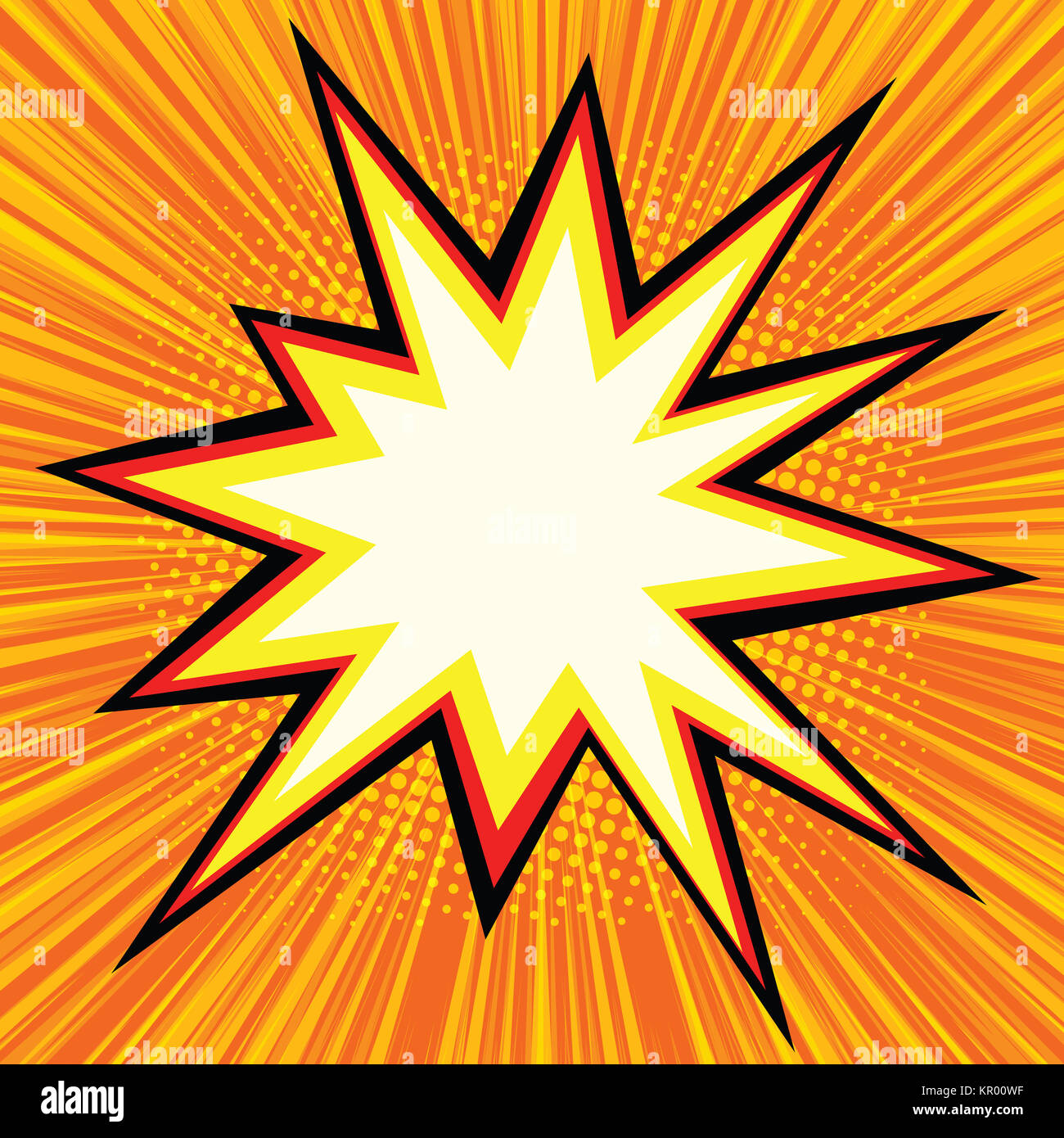Explosion comics bubble Stock Photo - Alamy