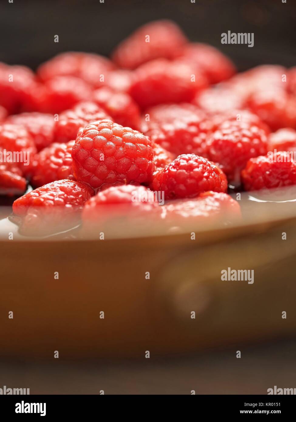 rustic french raspberry fruit compote preserve Stock Photo - Alamy