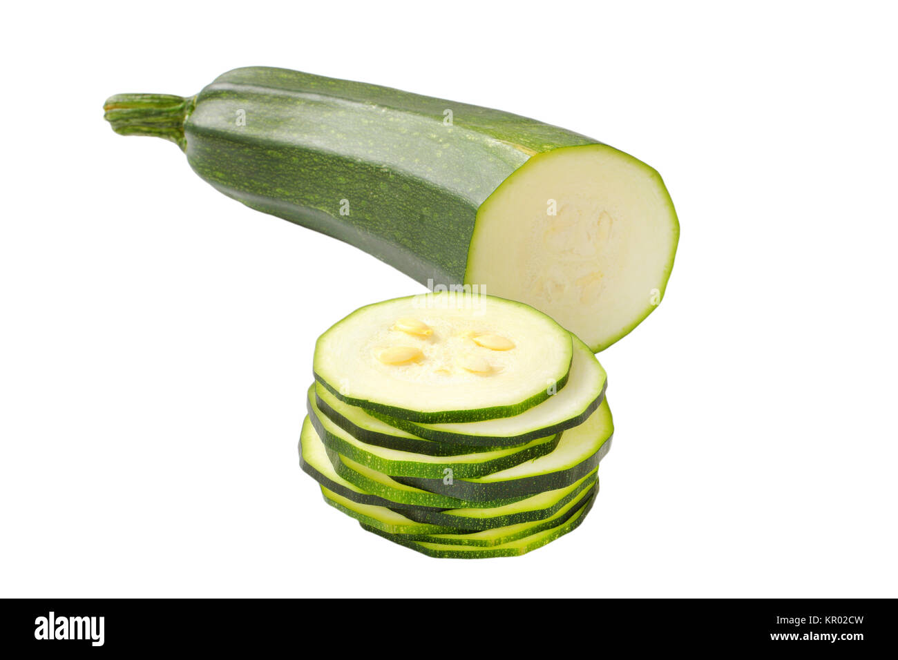 sliced fresh zucchini Stock Photo - Alamy