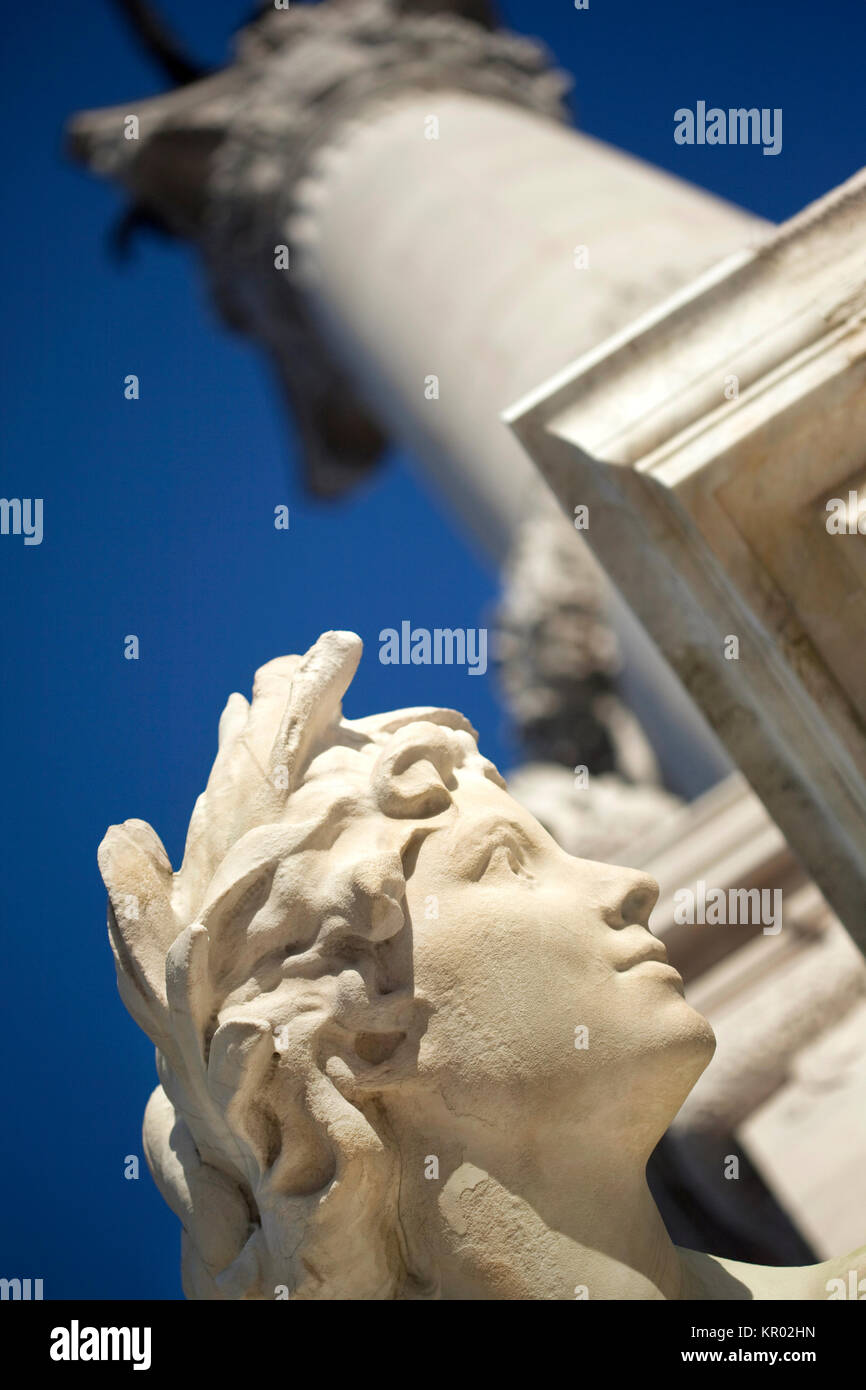 Stone statue of a French monument Stock Photo - Alamy