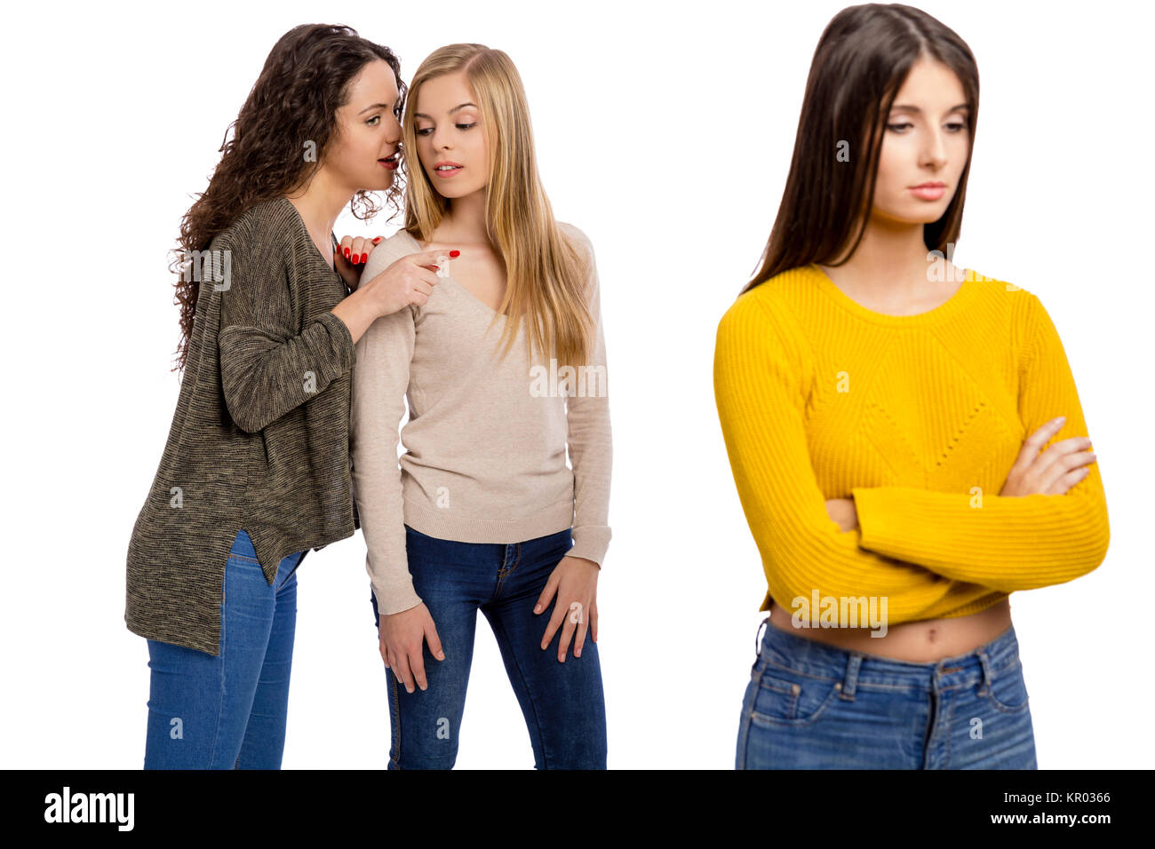 Teenage girls gossiping Stock Photo - Alamy