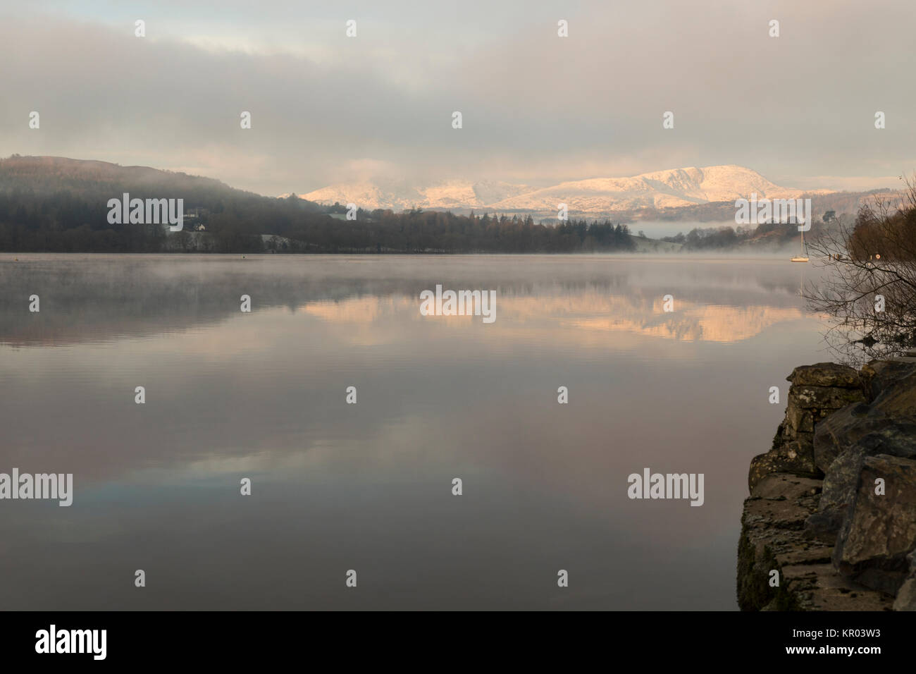 Lake Windermere Winter 2017 Stock Photo - Alamy
