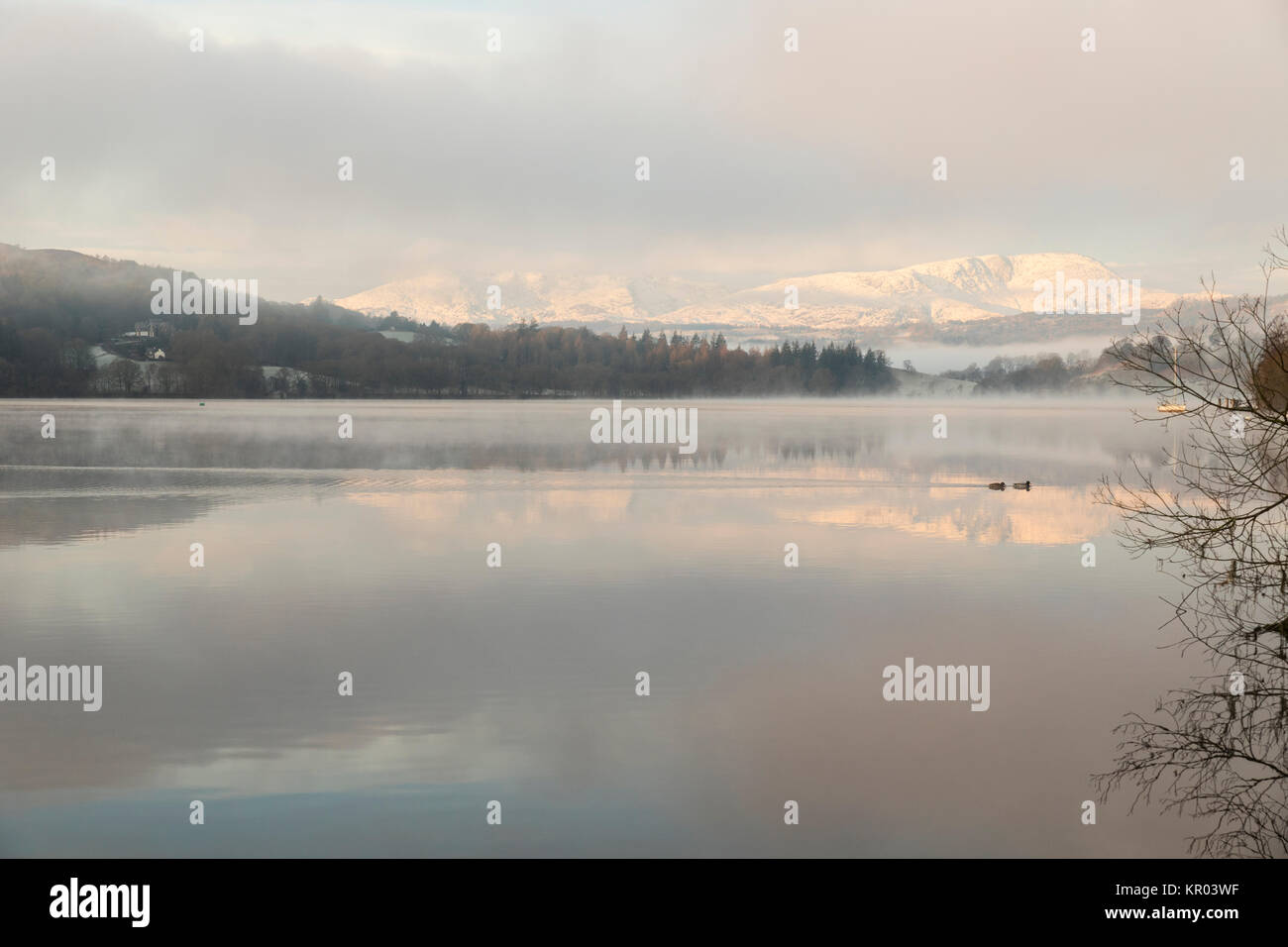 Lake Windermere Winter 2017 Stock Photo - Alamy
