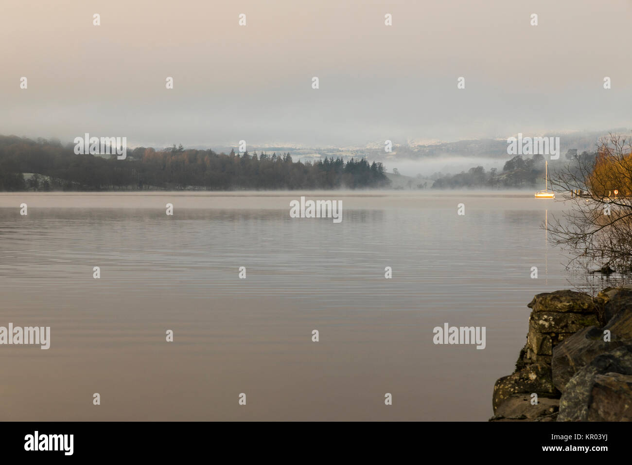 Lake Windermere Winter 2017 Stock Photo - Alamy