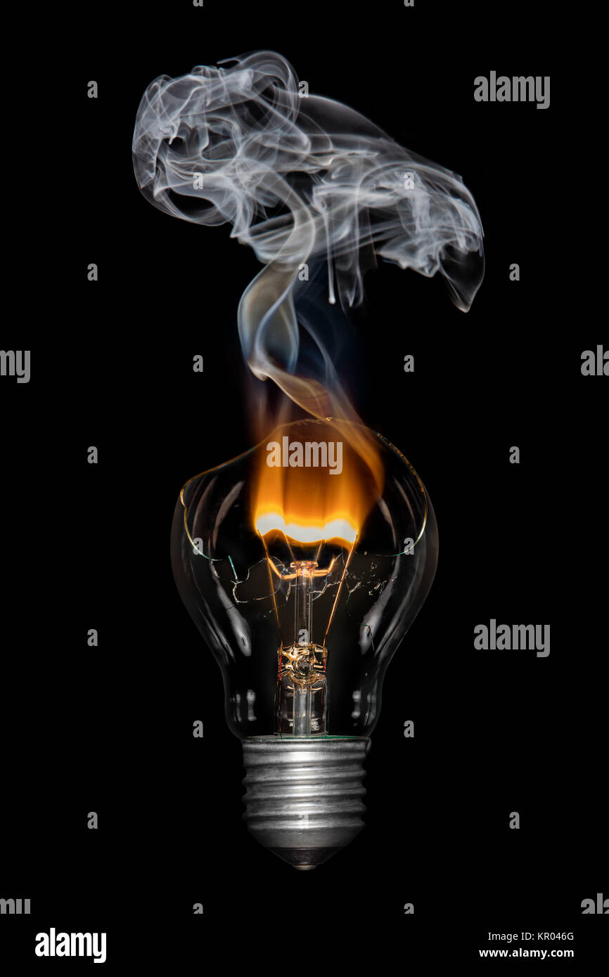 broken light bulb Stock Photo - Alamy