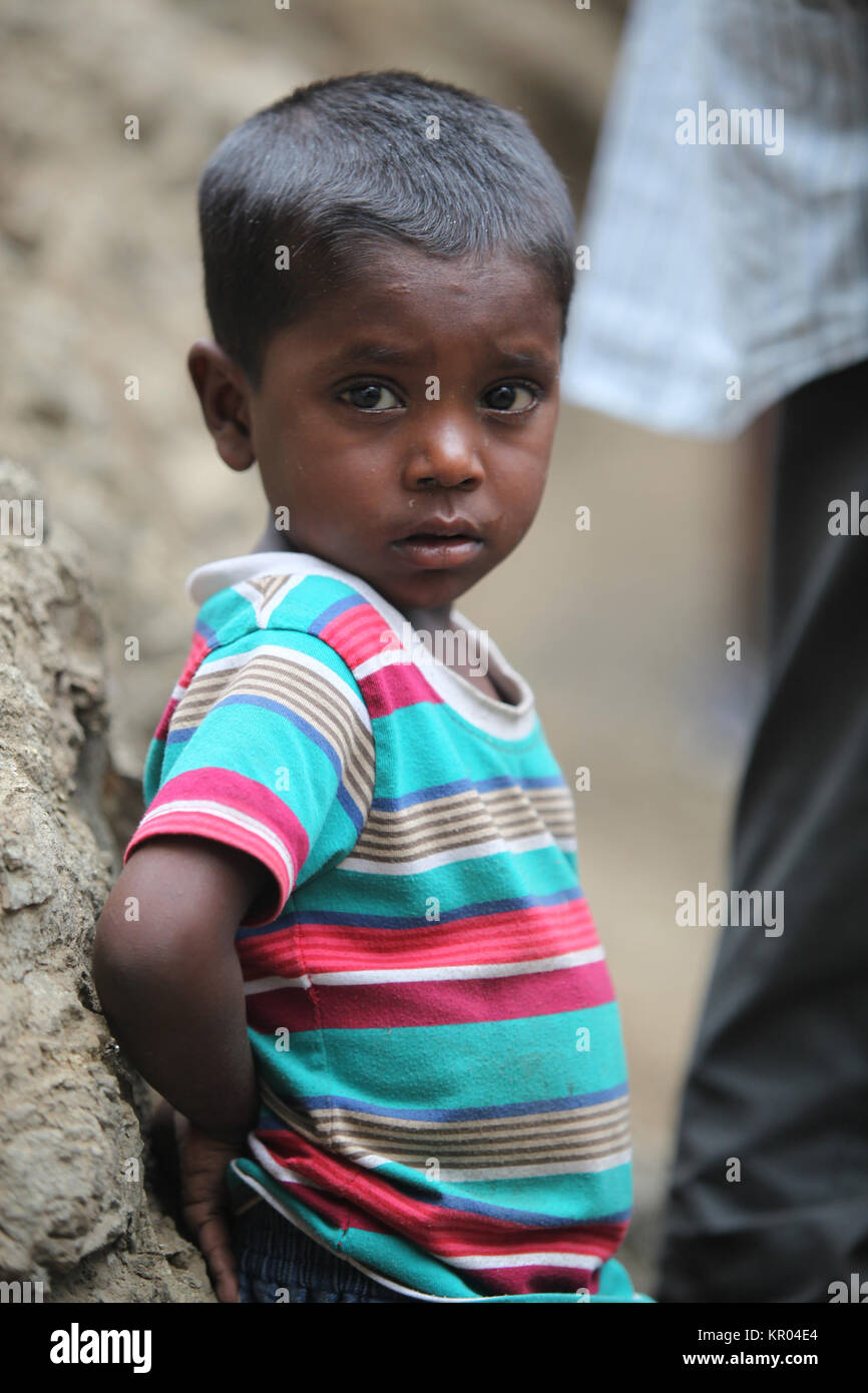 Poor Small Child Stock Photo - Alamy