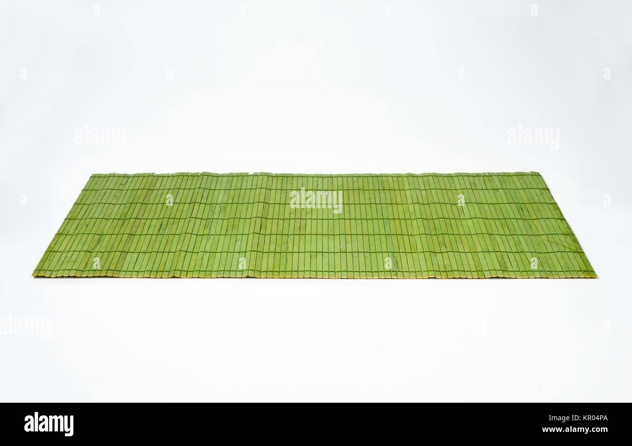 green bamboo table mat Stock Photo - Alamy
