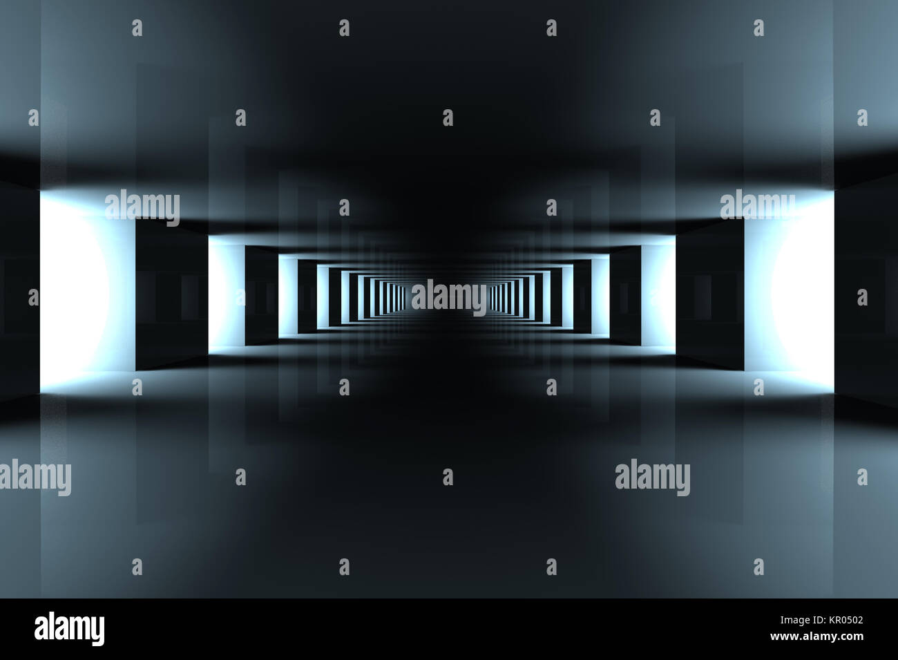 A modern hallway interior. 3d illustration Stock Photo - Alamy
