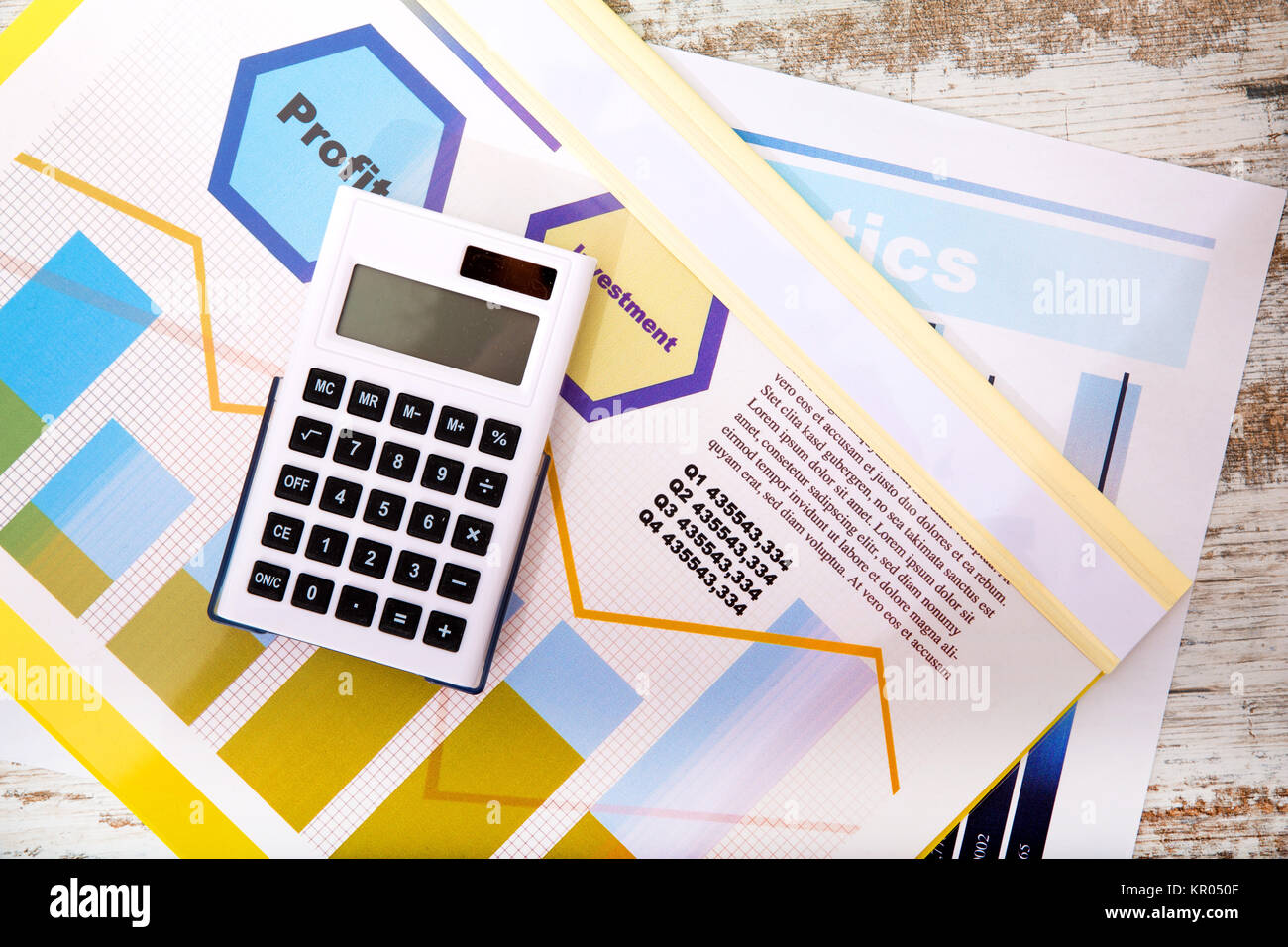 Business calculation in the office Stock Photo - Alamy