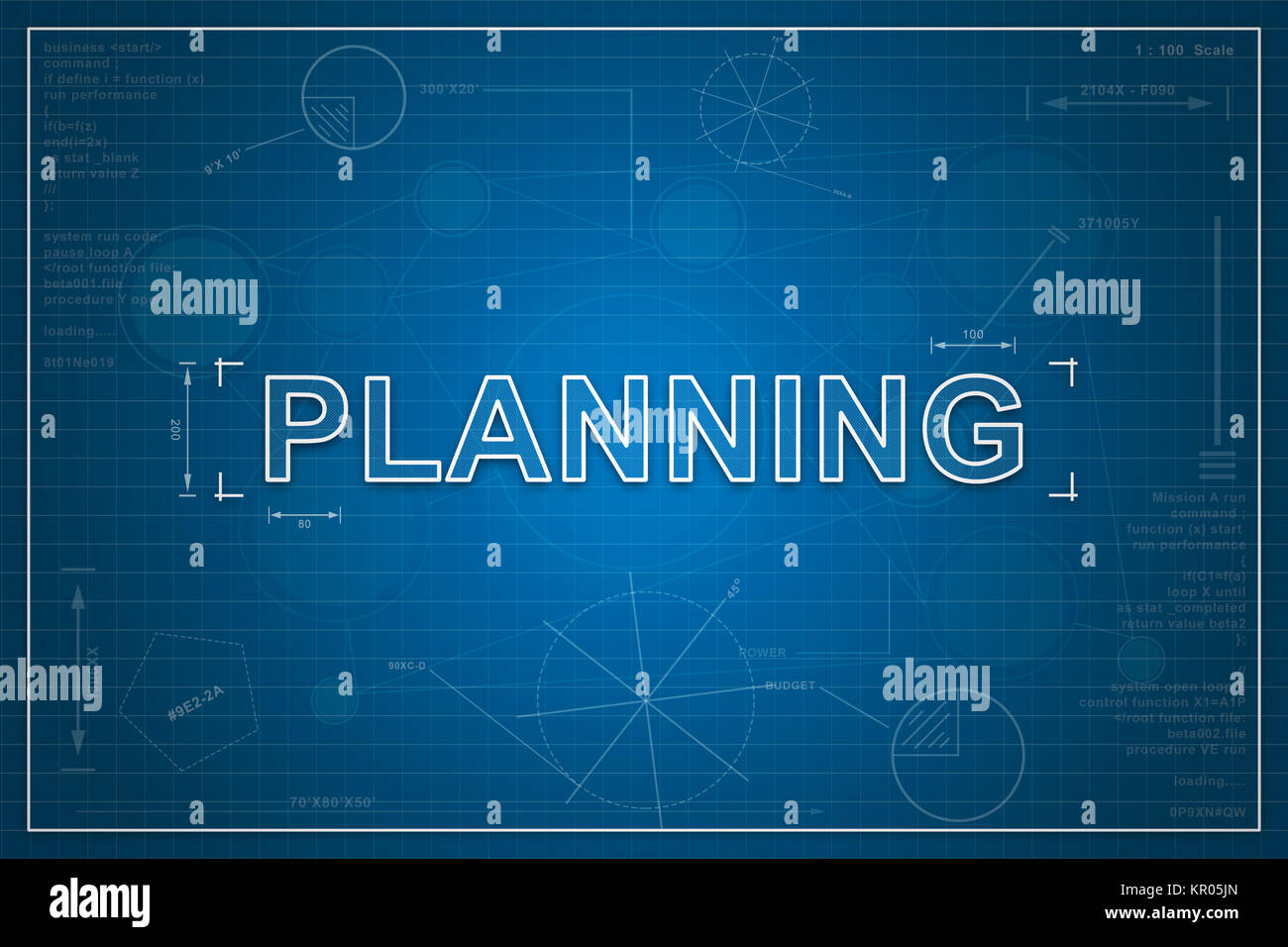blueprint of planning Stock Photo - Alamy