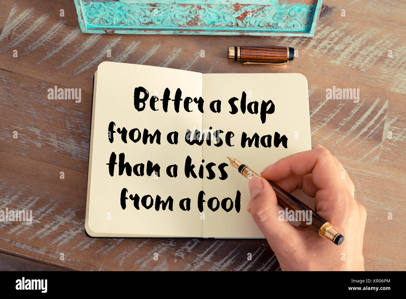 Handwritten quote as inspirational concept image Stock Photo - Alamy