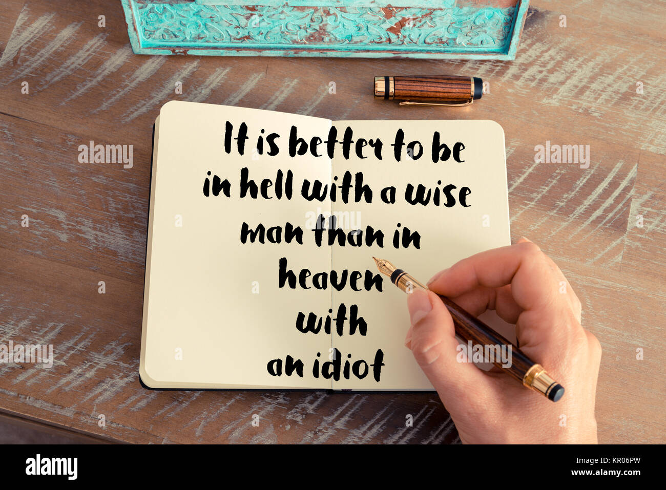 Handwritten quote as inspirational concept image Stock Photo - Alamy