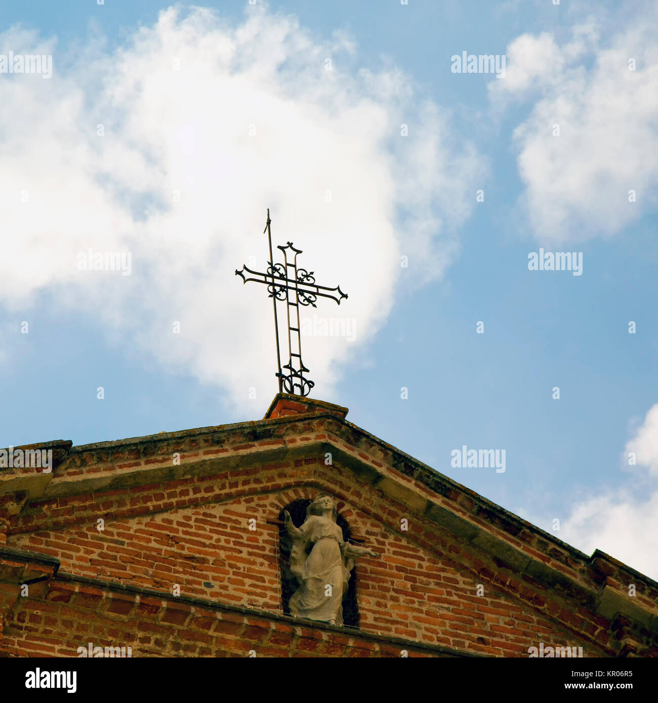 Cross of church Stock Photo - Alamy
