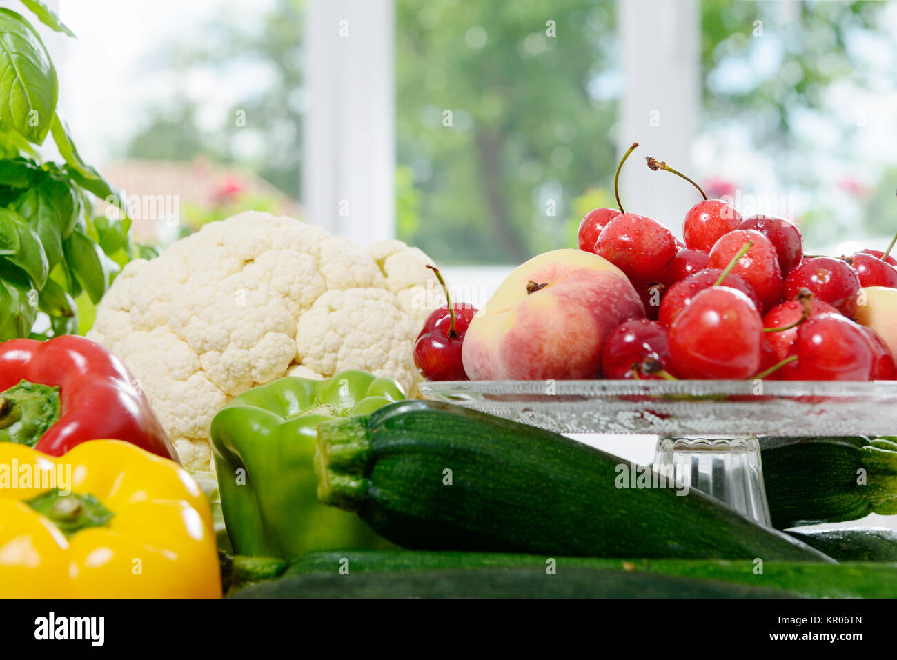 Assortment of fresh vegetables and fruits Stock Photo - Alamy