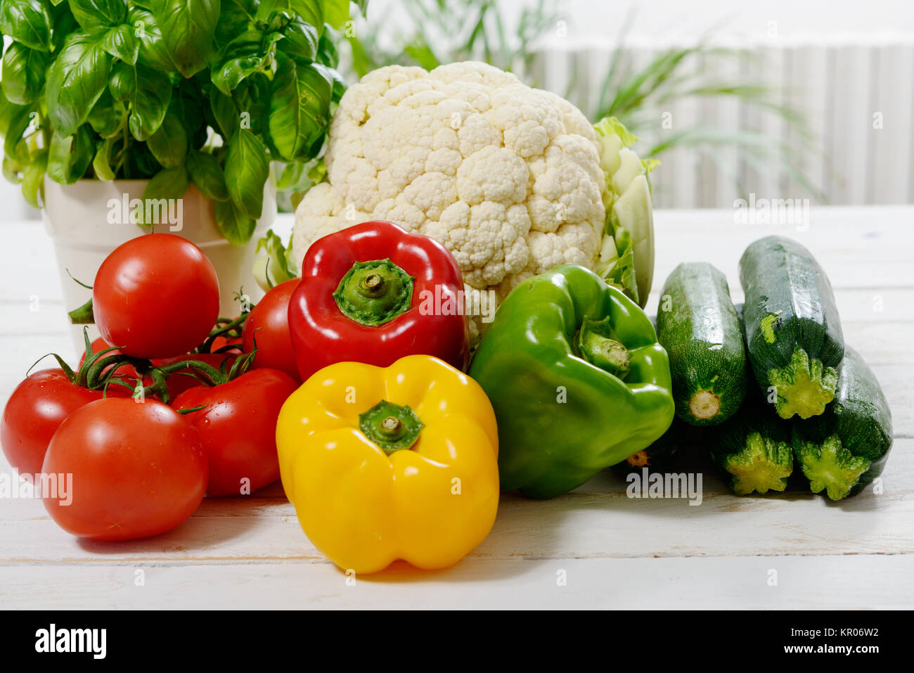 Assortment of fresh vegetables Stock Photo - Alamy
