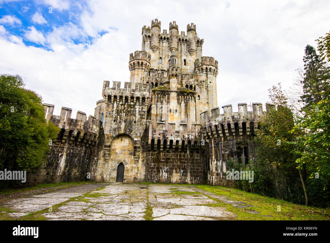 The Butroeko gaztelua or Butron Castle, a fortress completely rebuilt ...