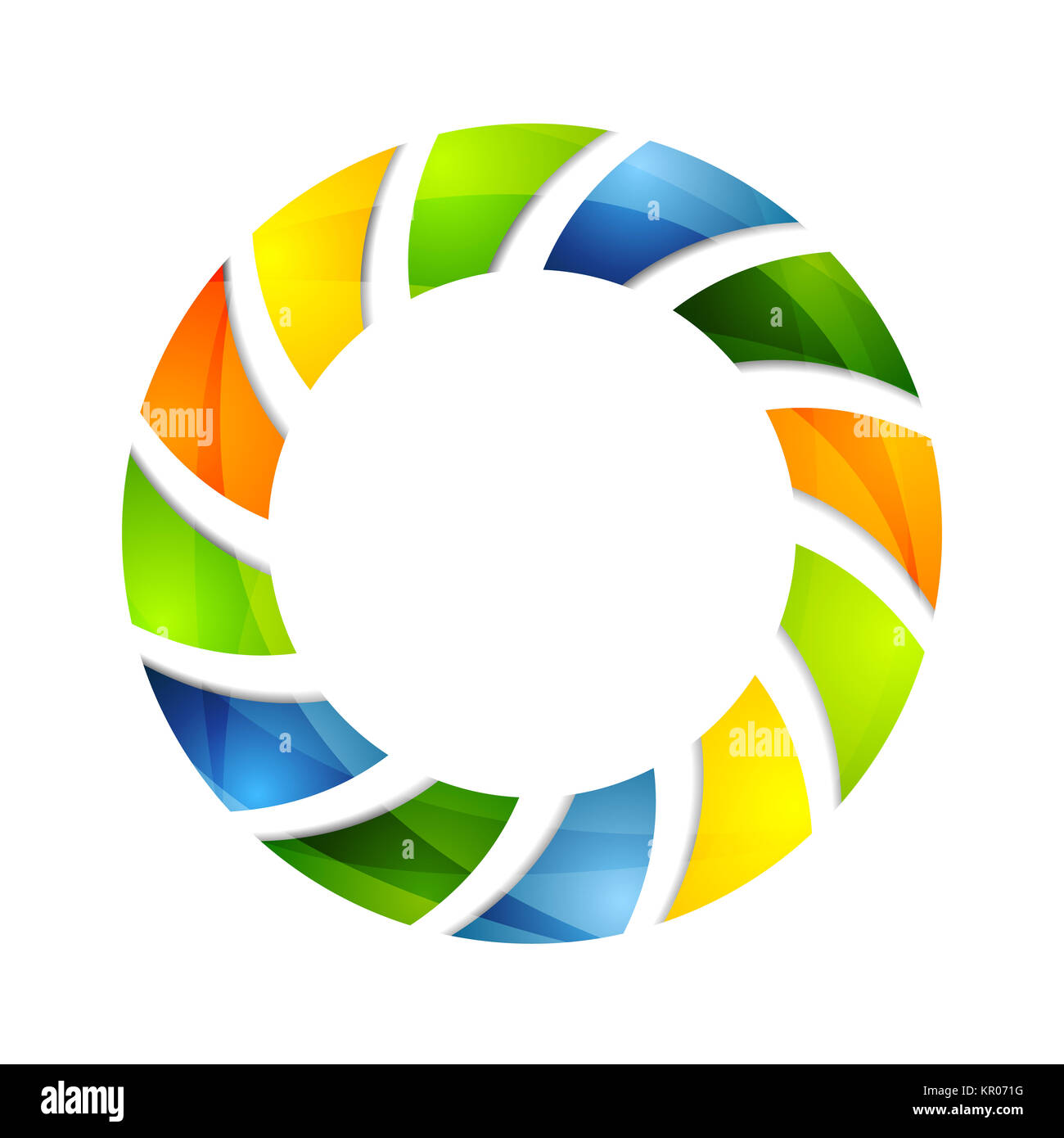 Abstract colorful circle logo background Stock Photo - Alamy