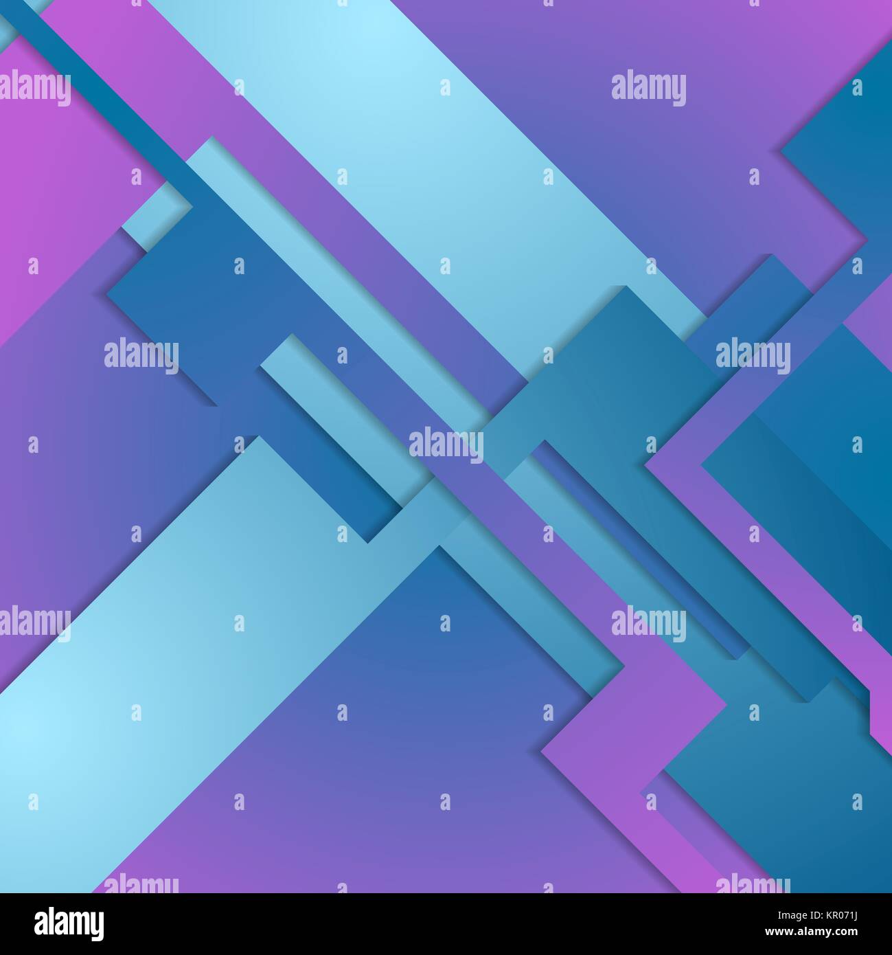 Blue purple geometric shapes background Stock Photo - Alamy
