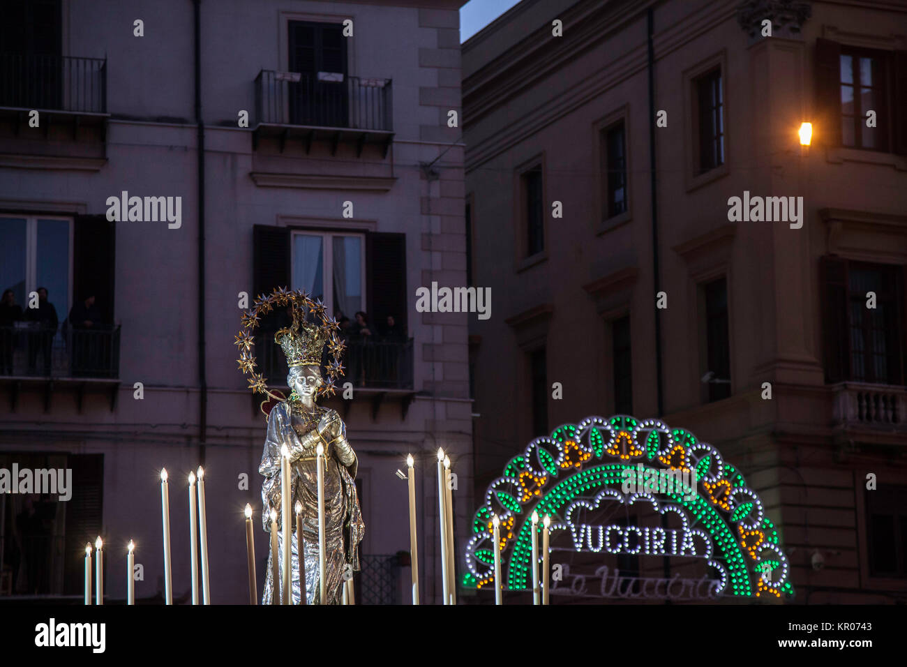 December 8th, procession of Mary Immaculate in Palermo Stock Photo - Alamy
