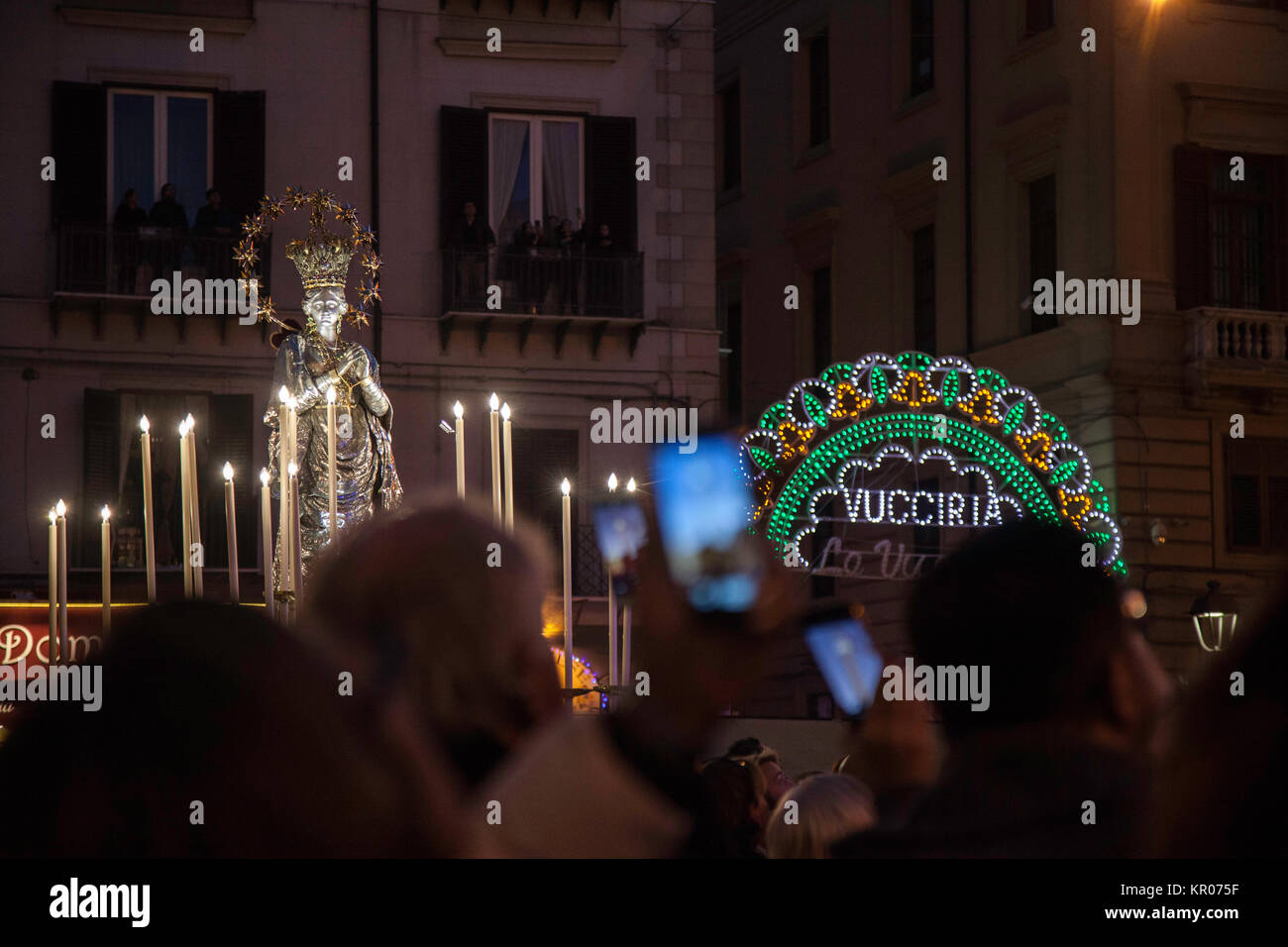 December 8th, procession of Mary Immaculate in Palermo Stock Photo - Alamy